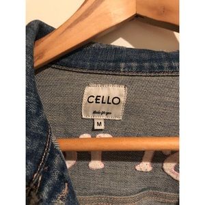 Cello | Jackets & Coats | Cello Not Your Bae Oversized Patch Denim ...